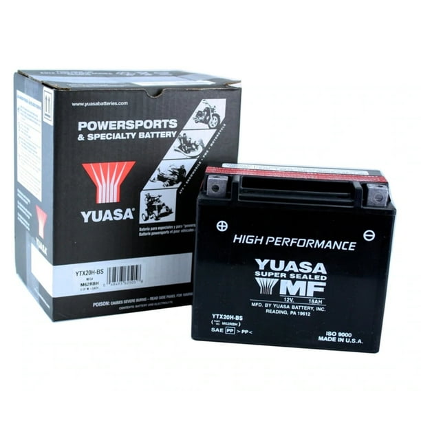 Yuasa Battery Maintenance Free AGM High Performance YTX20H-BS OEM# 5UG-H2100-00-00 - Walmart.com
