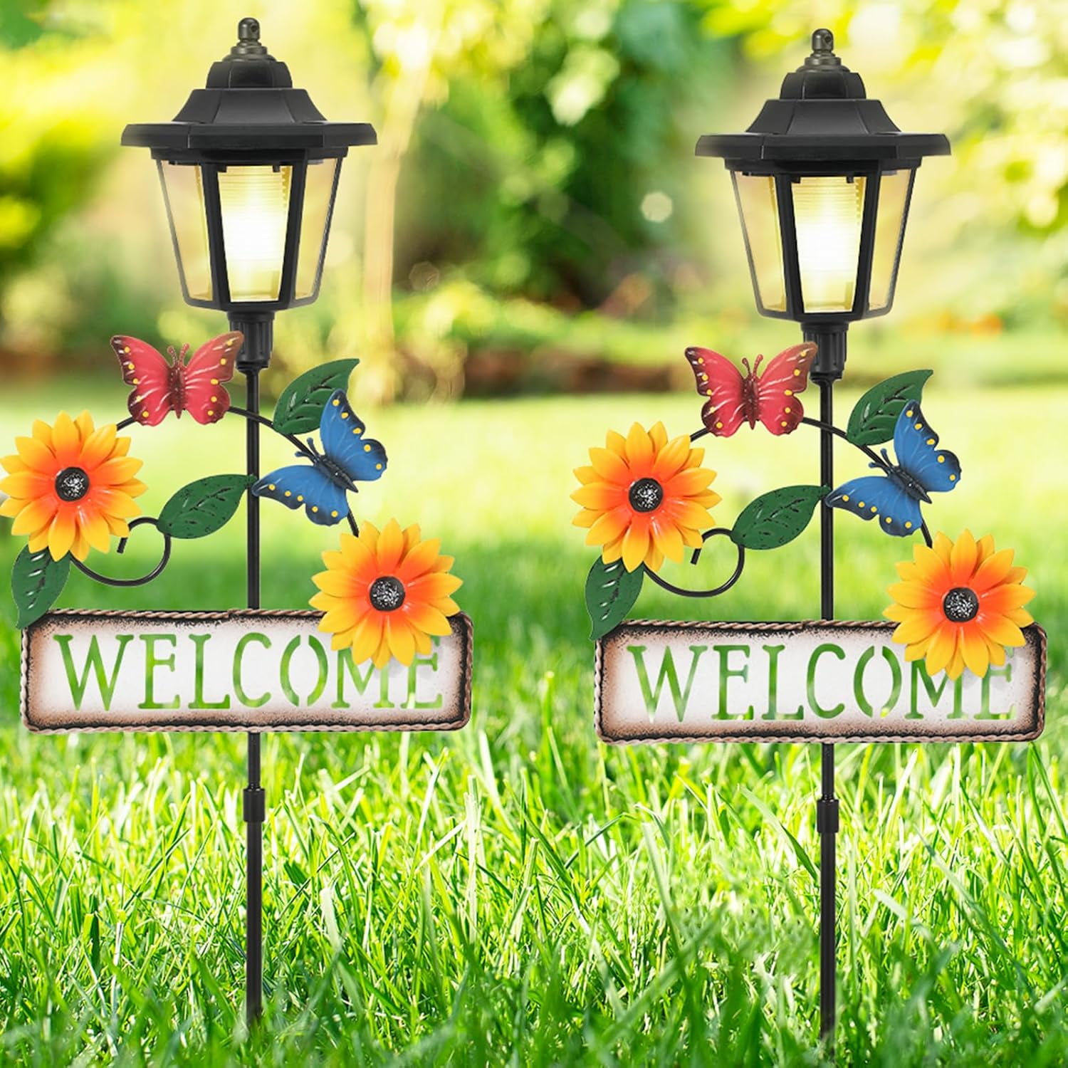 Click here for Siabc-Solar Garden Lights Butterfly  37.4 Inch Sol... prices