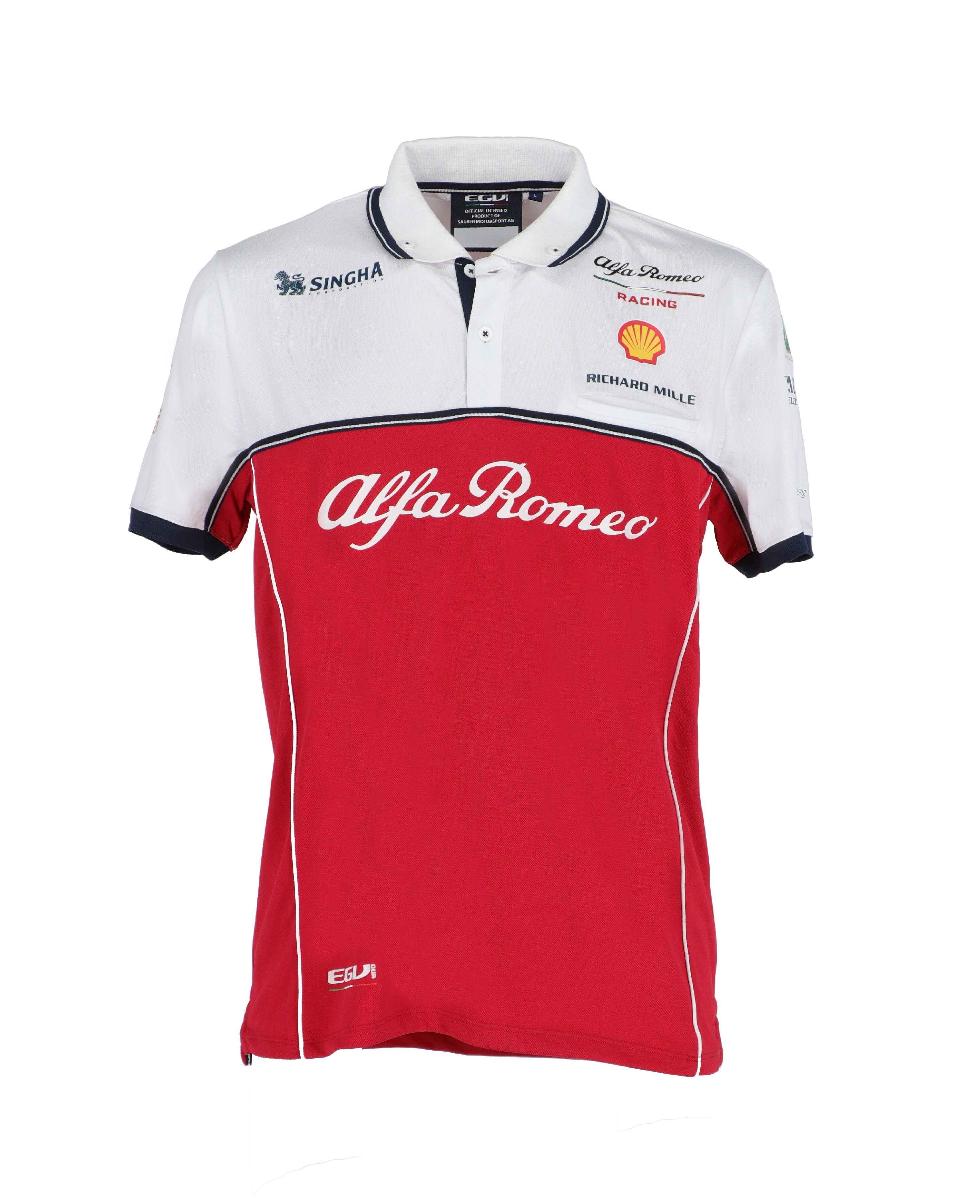 Alfa Romeo Racing F1 2019 Mens Team Polo Shirt Fan Shop Polo Shirts ...
