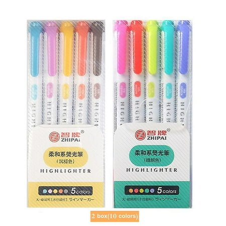 10/15/20/25 Colors Double Headed Fluorescent Pen Creative Highlighters ...