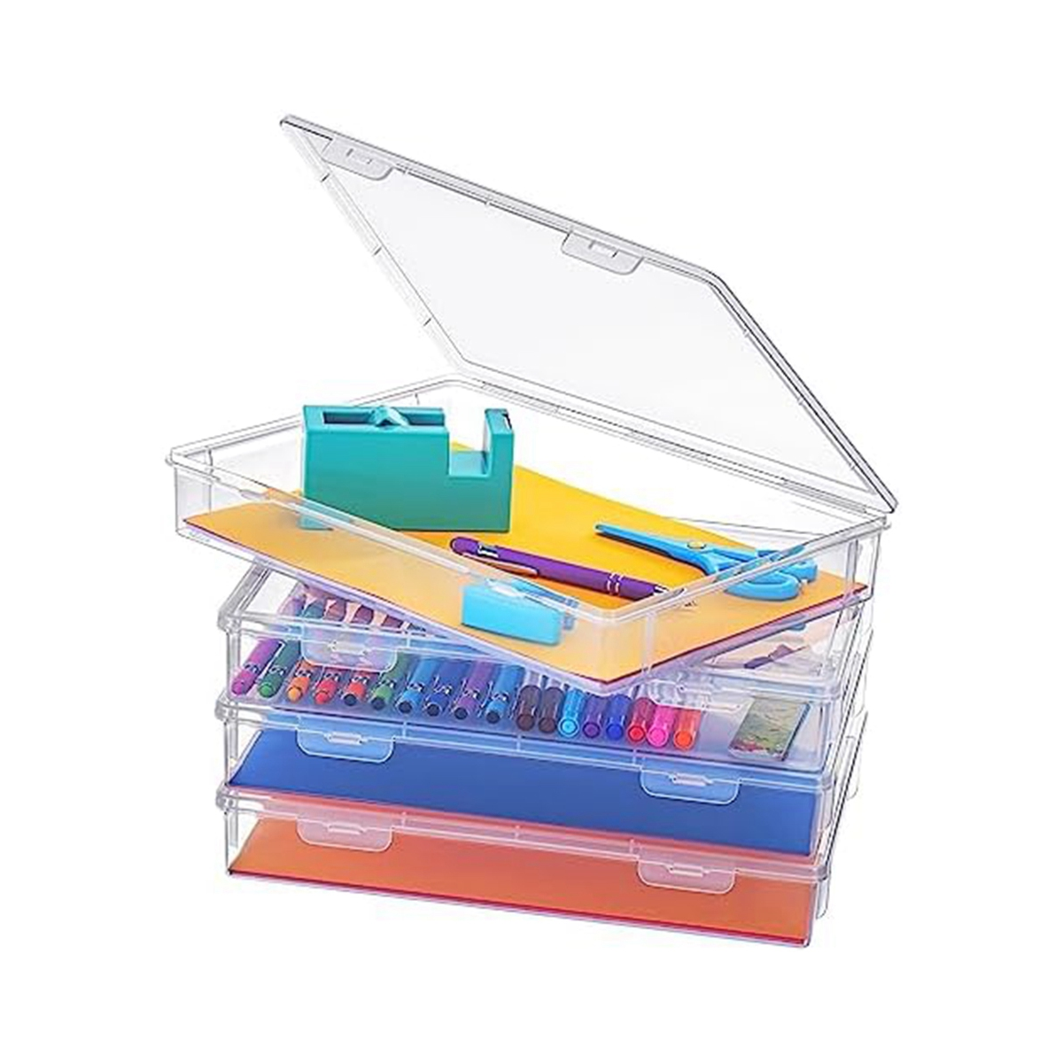 Click here for Unbranded 4 Pcs A4 Scrapbook Paper Storage Box Art... prices