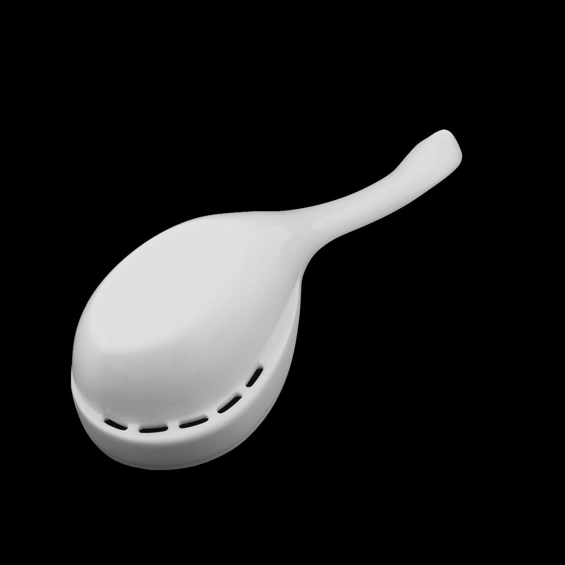 Tableware Plastic Long Handle Sliding Sideways Soup Spoon White 21cm ...