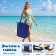 Folding Beach Chair with Face Hole, Outdoor Lounge Chair 3-in-1 ...