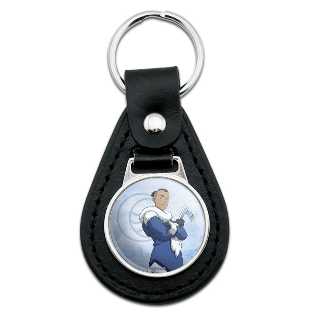 Black Leather Avatar the Last Airbender Sokka Keychain - Walmart.com