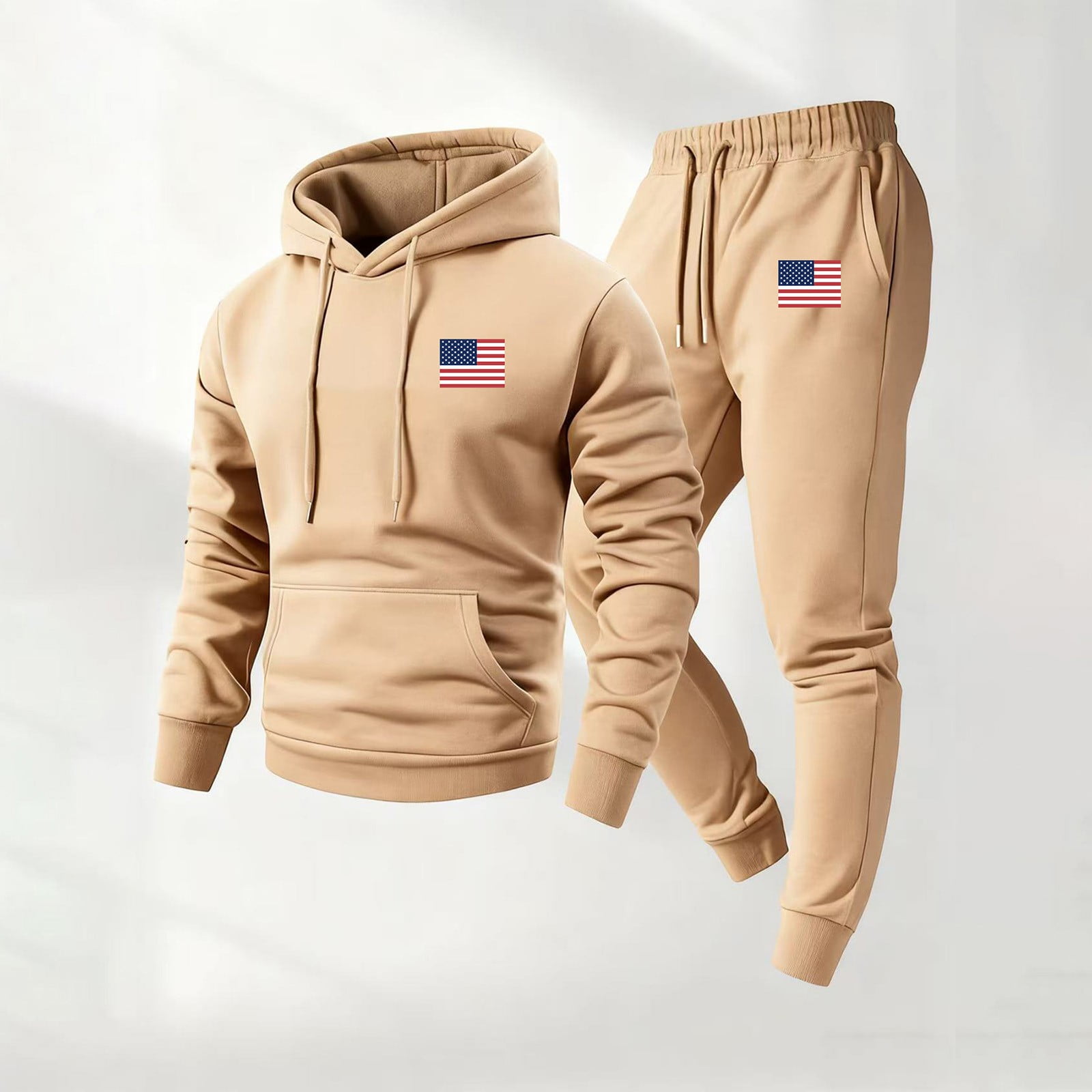 Click here for Yaoyar Mens 2 Piece Polar Fleece Tracksuits Hooded... prices