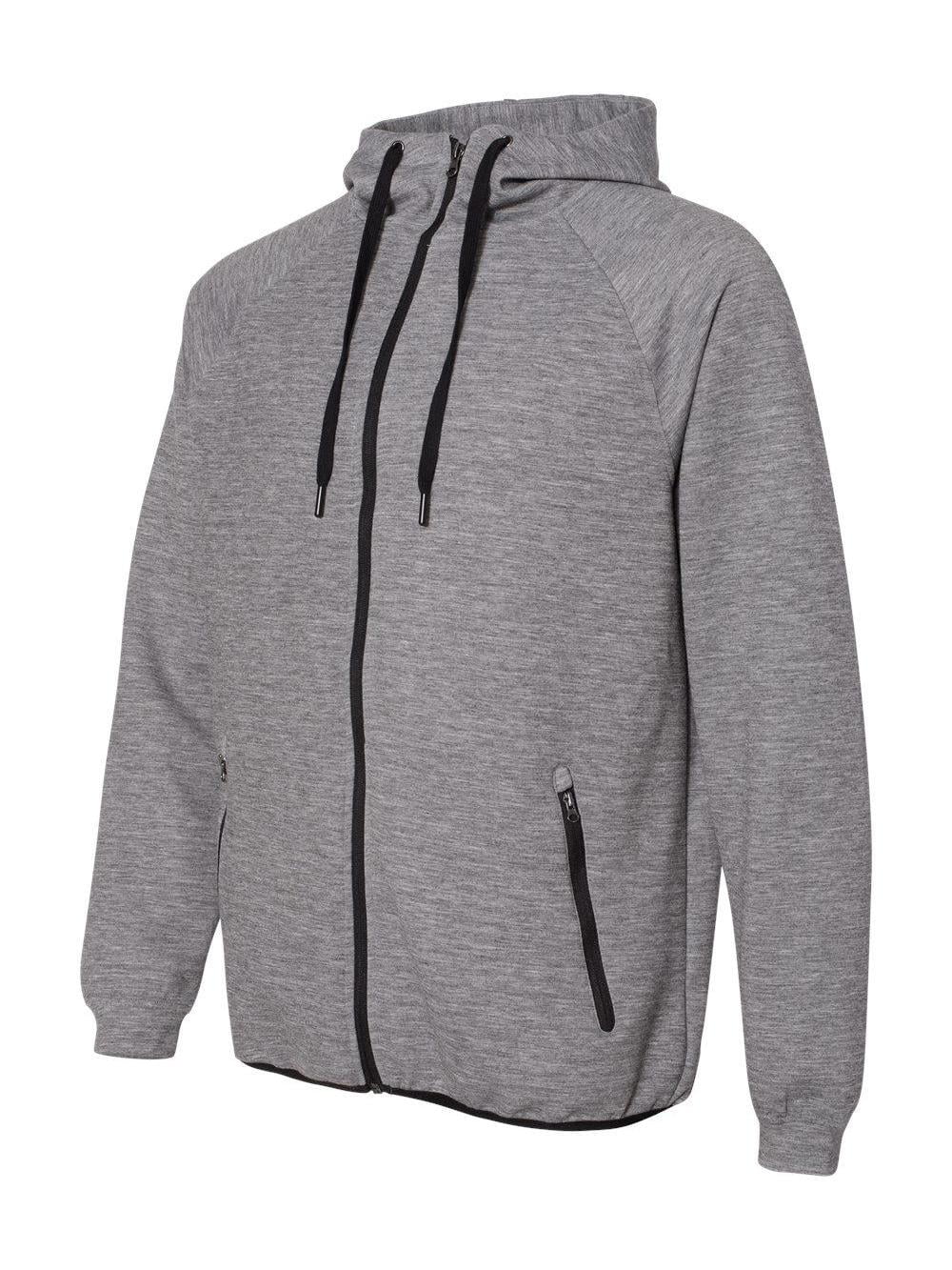 Heat Last Fleece Tech Hooded Full-Zip Sweatshirt - Walmart.com