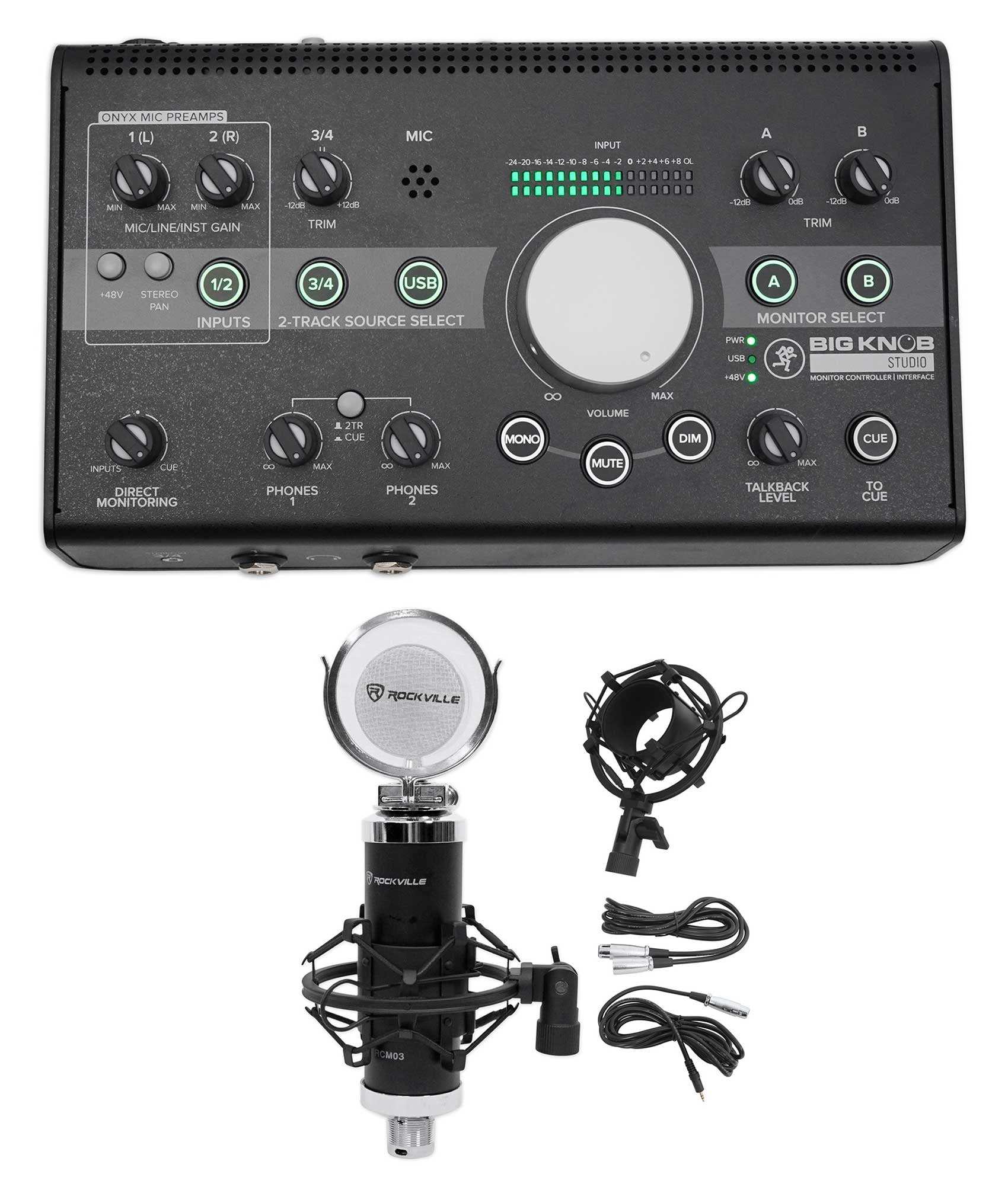 New Mackie Big Knob Studio 3x2 Monitor Controller 96kHz USB I/O ...