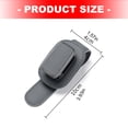 Clip Type PU Leather Car Sunglasses Holder, Sun Visors Eyeglass Clip ...