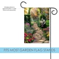 Toland Home Garden Morning Walk Garden Flower Flag Double Sided 12x18 ...