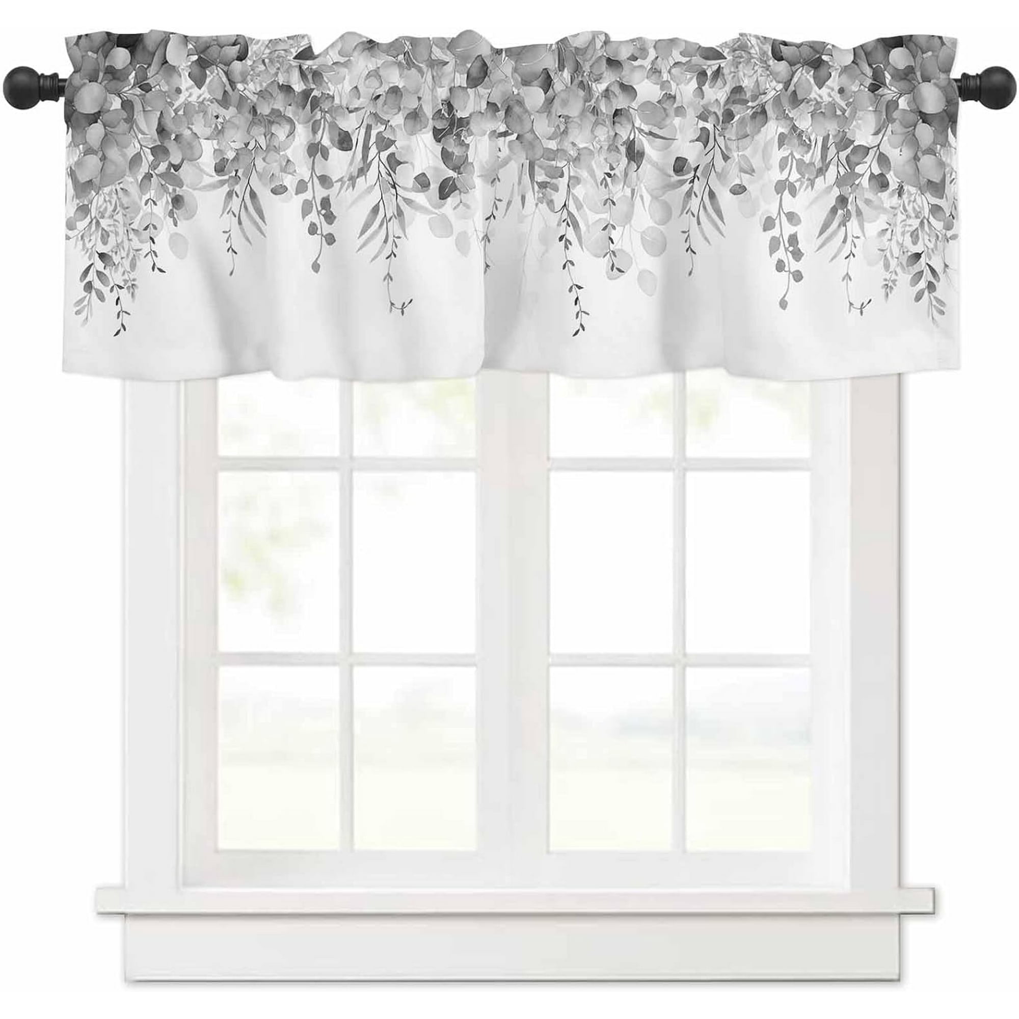 Click here for Cltzkygg Curtain Valance For Windows Gray Eucalypt... prices
