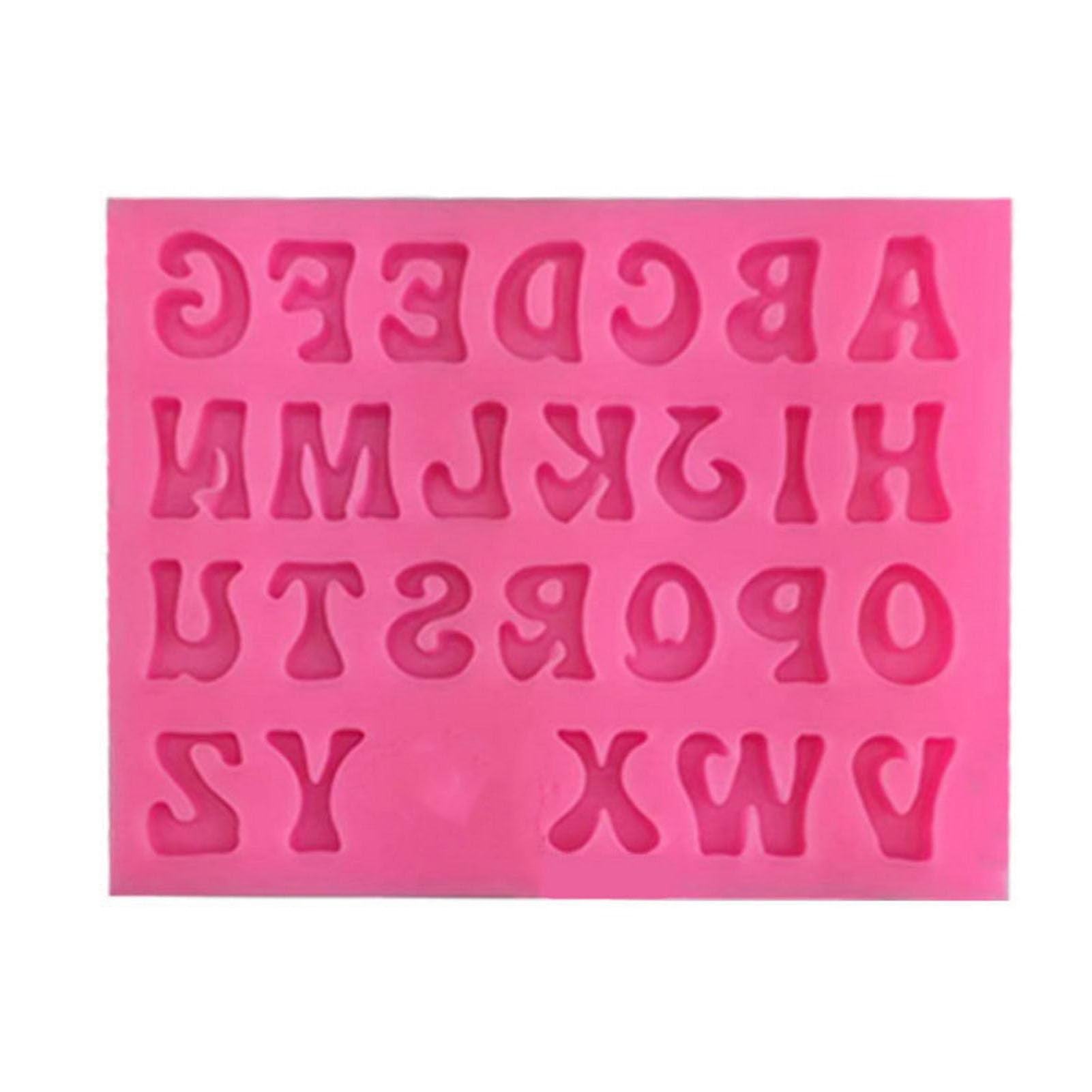 Moldes De Letras Y Números 3d De Chocolate Para Pasteles Y Repostería De Silicona Para Caramelos