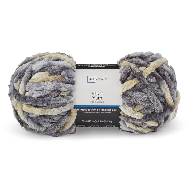 Mainstays 80 yd. Velvet Yarn, 100% Polyester - Walmart Business