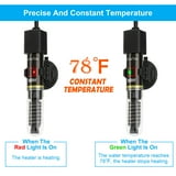 DaToo Mini Aquarium Heater 50W Small Fish Tank Heater 50 Watt with Free ...