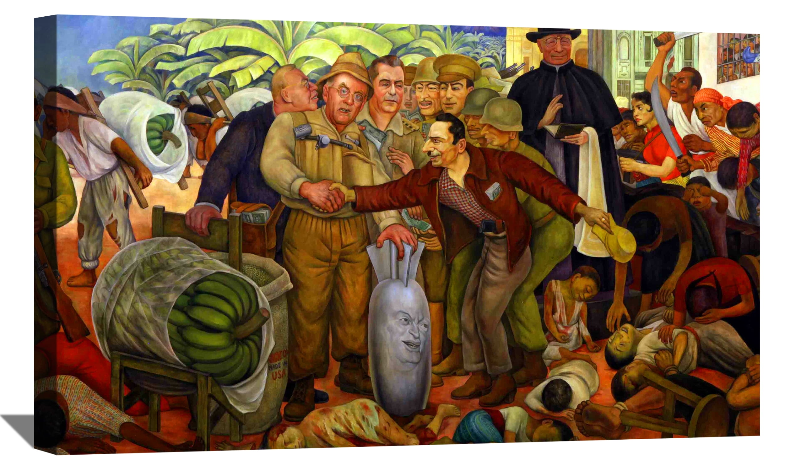 Diego Rivera Painting Gloriosa Victoria Art Print Impressionism Canvas ...
