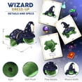DolliBu Sea Turtle Stuffed Animal with Wizard Costume - Cute Ocean Life ...