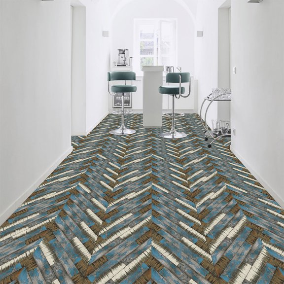 12W" x 12L" Square Peel and Stick Luxury Vinyl Plank,Self-adhesive ...