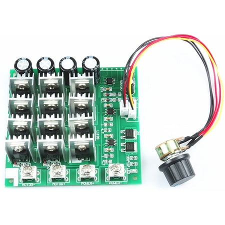 60A high-Power pwm DC Motor Speed Controller 12V 24V 36V 48V DC 10-55V ...