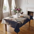 Abstract Ombre Black Forest Table Cloth 52x70in, Waterproof Rectangle ...