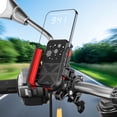 Anti Vibrations Motorcycle Phone Stand Bracket With Temperature ...