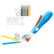 Flo-Magic Kids Enchanted Series Airbrush Marker Kit- 25-Piece Kit ...