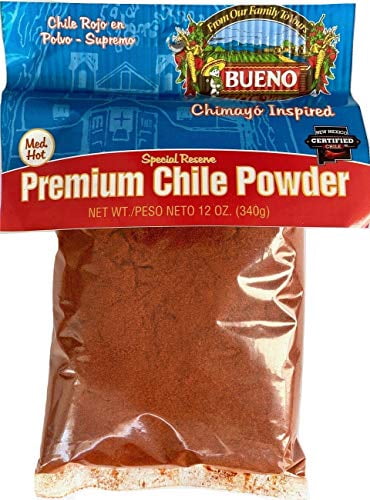 BUENO Medium Hot Red Chile Powder - Special Reserve Chimayo Chile ...