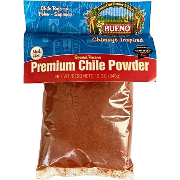 BUENO Medium Hot Red Chile Powder - Special Reserve Chimayo Chile ...