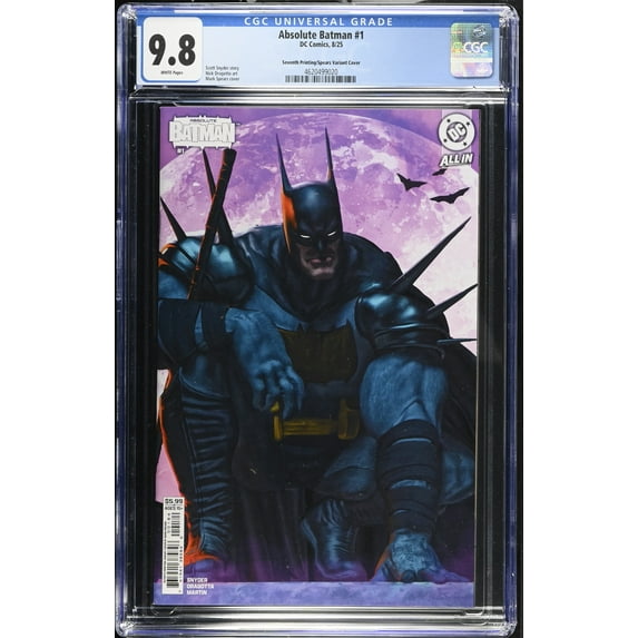 Absolute Batman #1 - CGC 9.8 Comic Book - Walmart.com