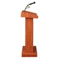 Oklahoma Sound Orator Floor Lectern, Cherry - Walmart.com