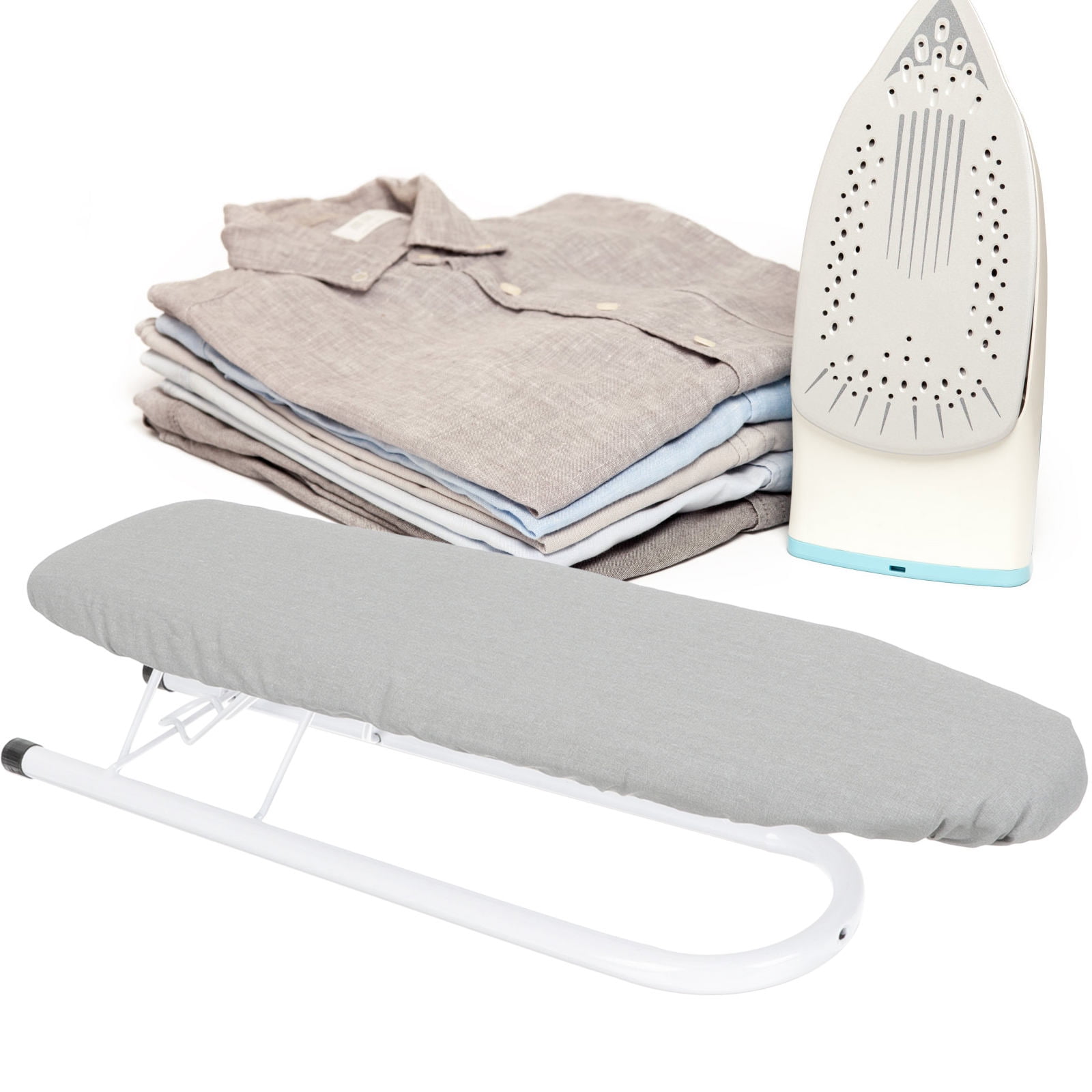 Click here for Compukas Tabletop Ironing Board Grey Cotton For Ho... prices