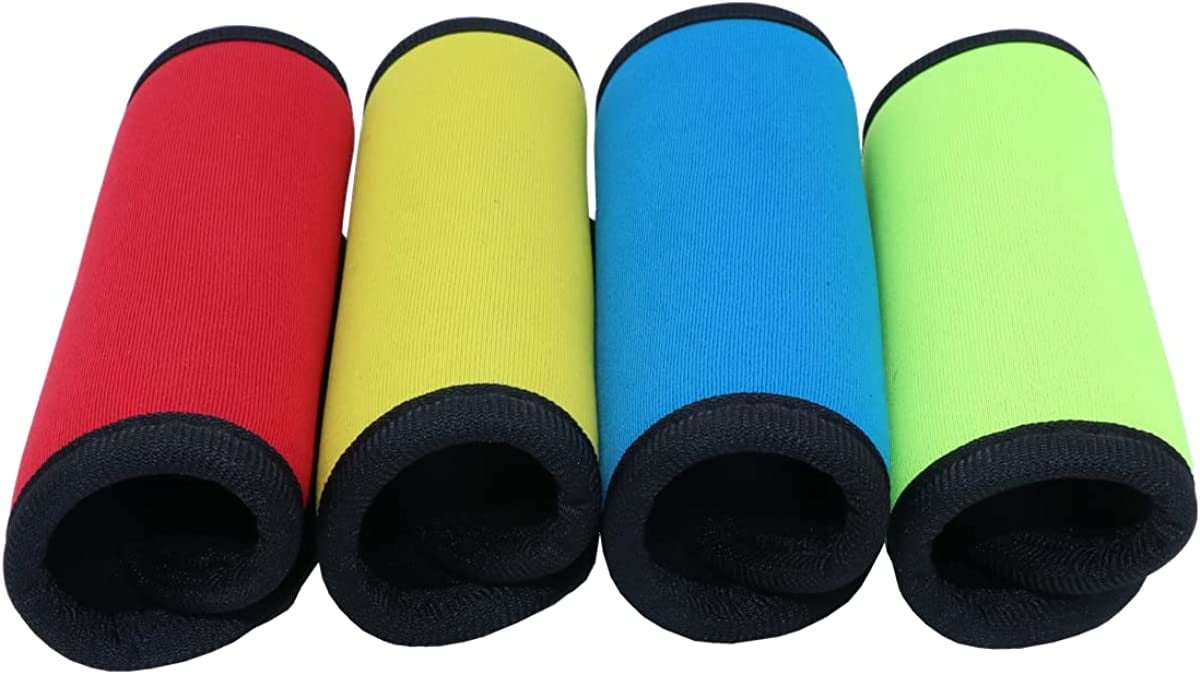 4 pcs Neoprene Handle Wraps Grip Cover Identifiers for Travel Bag ...