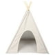 Precious Tails Ticking Stripe Canvas Pet Tee Pee - Walmart.com