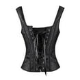 LELINTA Bridal Overbust Corset Bustier Gothic Basque Boned Lingerie ...