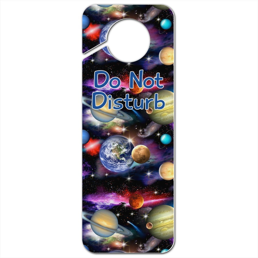 Planets Solar System Earth Saturn Jupiter Mars Pattern Plastic Door ...