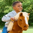 PonyCycle Official Kids Ride On Brown Horse Toy, Mechanical Walking, No ...