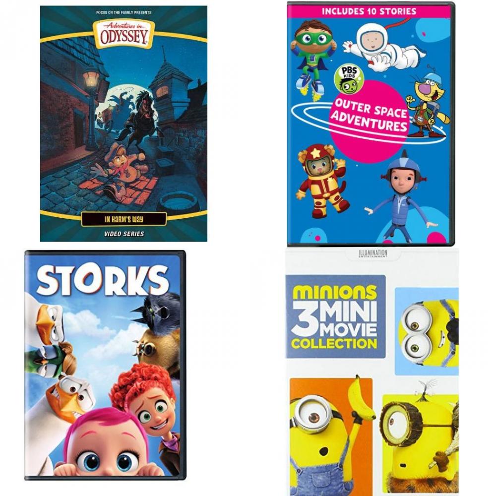 Children's 4 Pack DVD Bundle: Adventures In Odyssey: In Harms Way, PBS ...