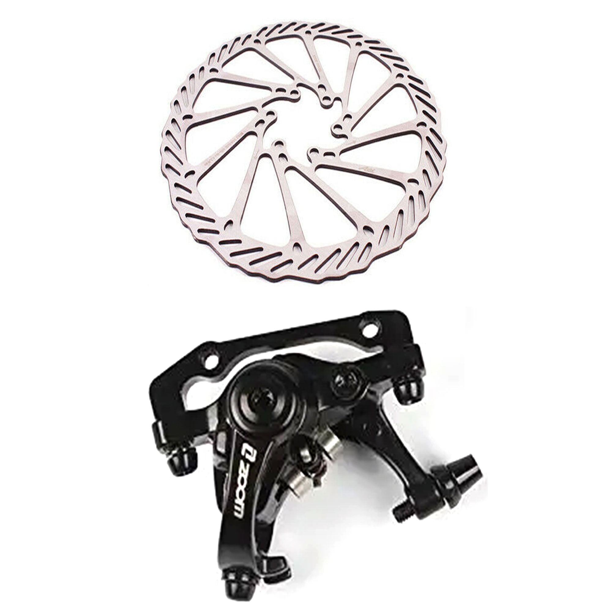 ZOOM MTB Bicycle Mechanical Disc Brake Caliper Front Rear Double Piston ...