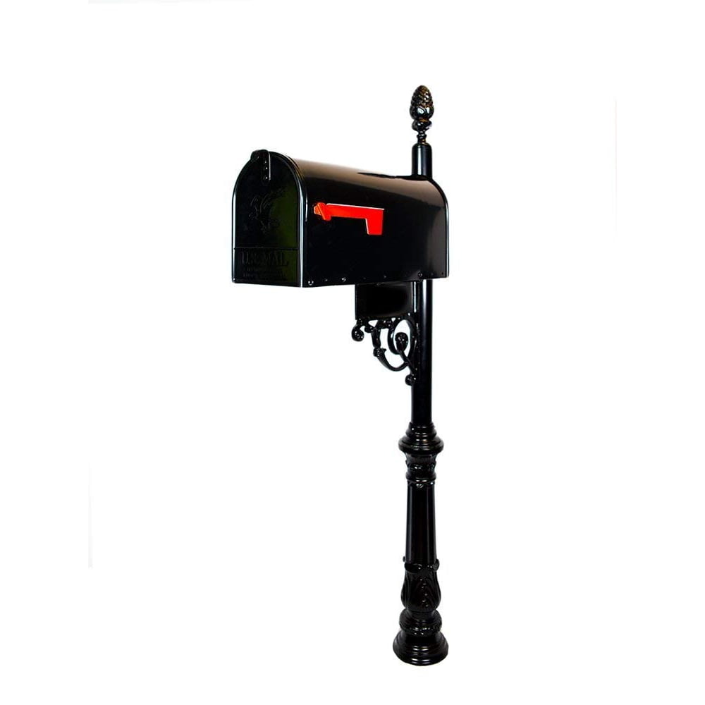 Large Mailbox and Decorative Post System with Number Plate - Walmart ...