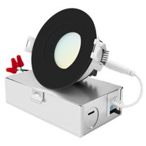 Luxrite 3 Inch Gimbal LED Recessed Light, 5CCT Selectable 2700K-5000K ...