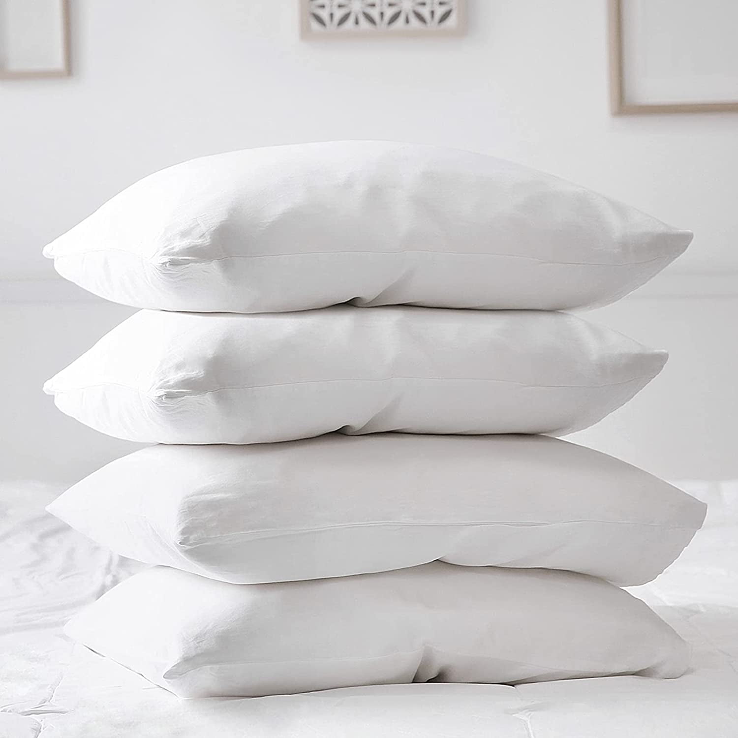 Click here for Siabc-Queen Size Pillow Protectors With Zipper  Wa... prices