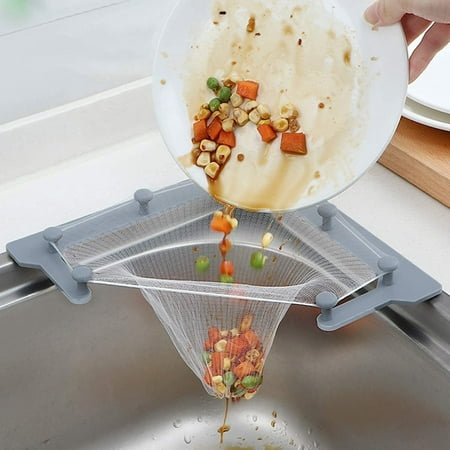 Triangle Tri-Holder Filter, Sink Strainer Bag sink net, Biodegradable ...