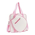 Baosity Tennis Shoulder Bag, Portable Tote with Adjustable Strap, Pink ...
