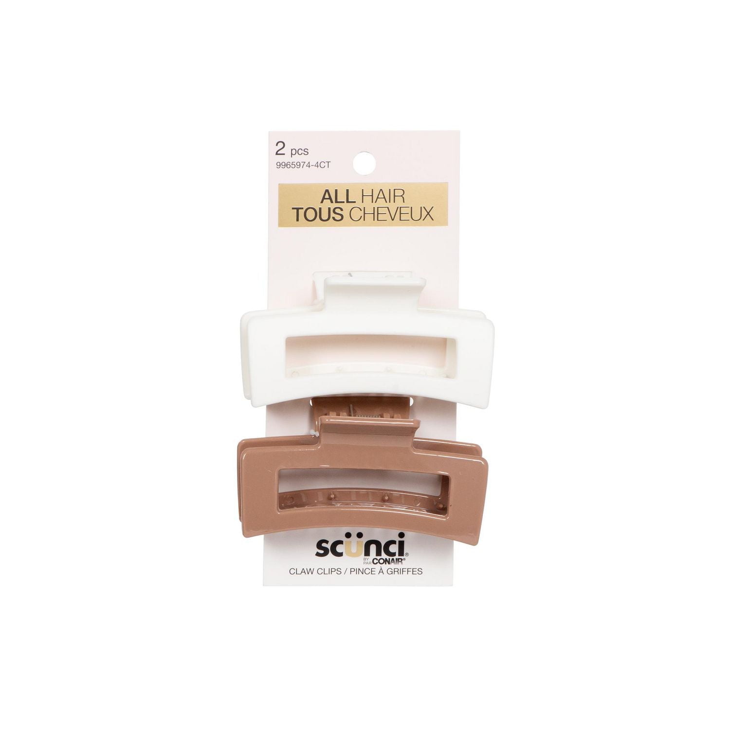 Click here for Scunci 2pk Resin Wavy Claw Clip prices