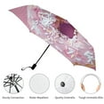 FACANNAP Donut Sprinkles Three-Fold Automatic Umbrella Folding Compact ...