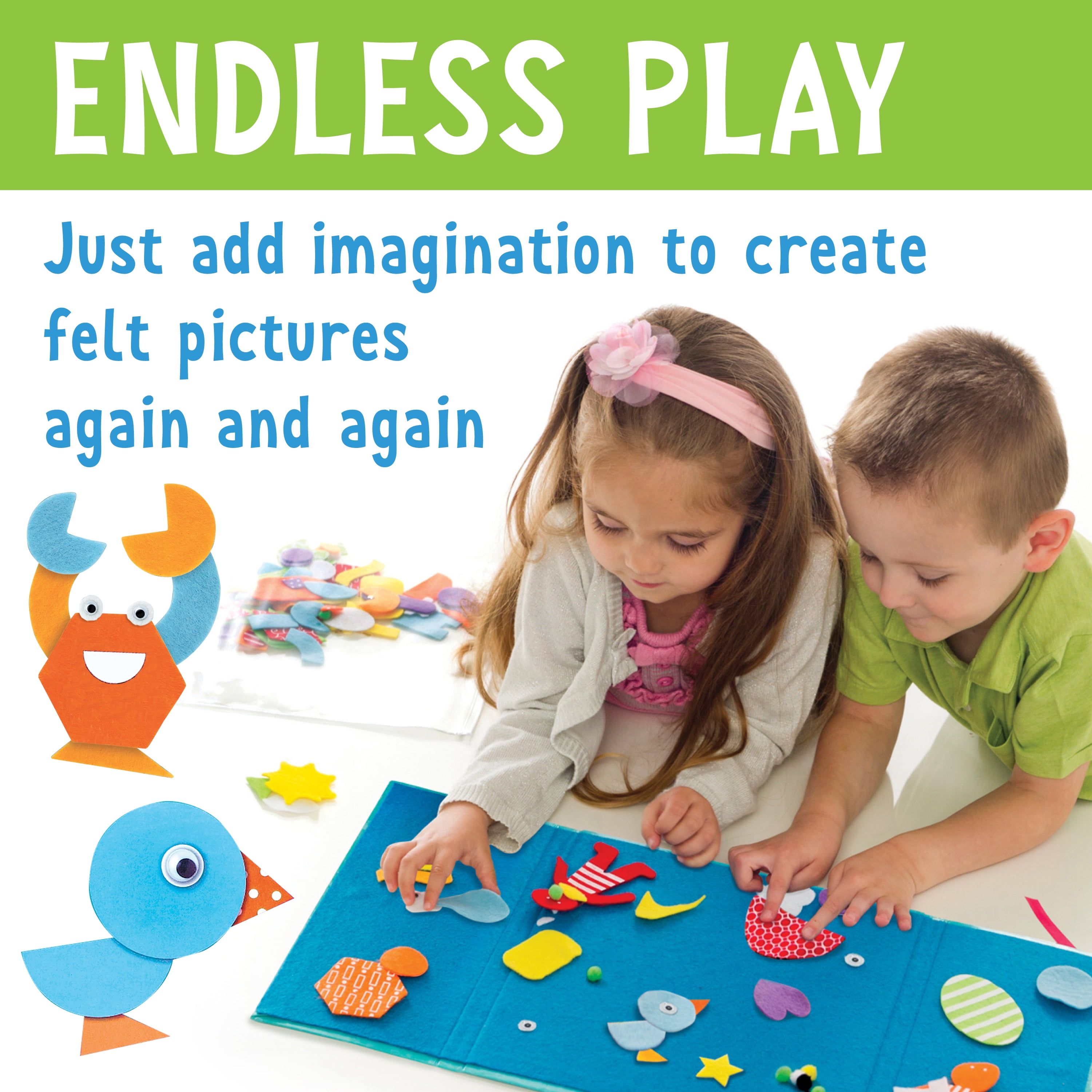 Creativity for Kids My First Fun Felt Shapes – Child Craft Kit for Boys ...