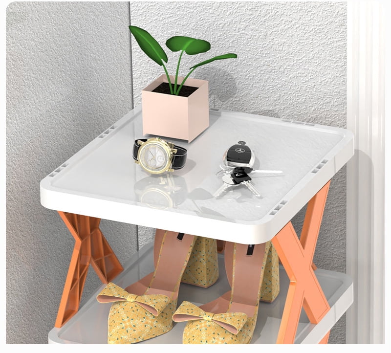 Multi Tier Shoe Rack, Foldable 2 Tier Shoe Storage Organizer ...