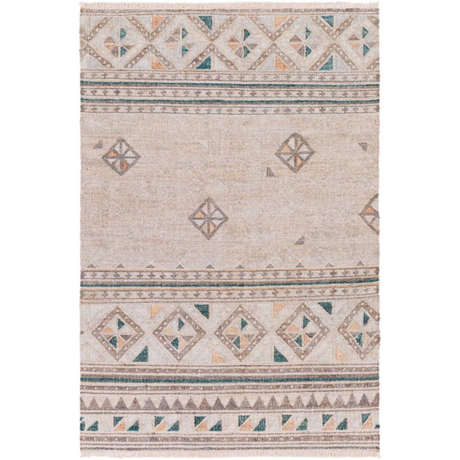 Surya Lenora Hand-Woven Brown/Green Area Rug - Walmart.com