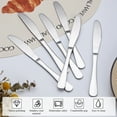 Jeaker Dinner Knife Set, 12-Piece Stainless Steel Table Knives, Mirror ...