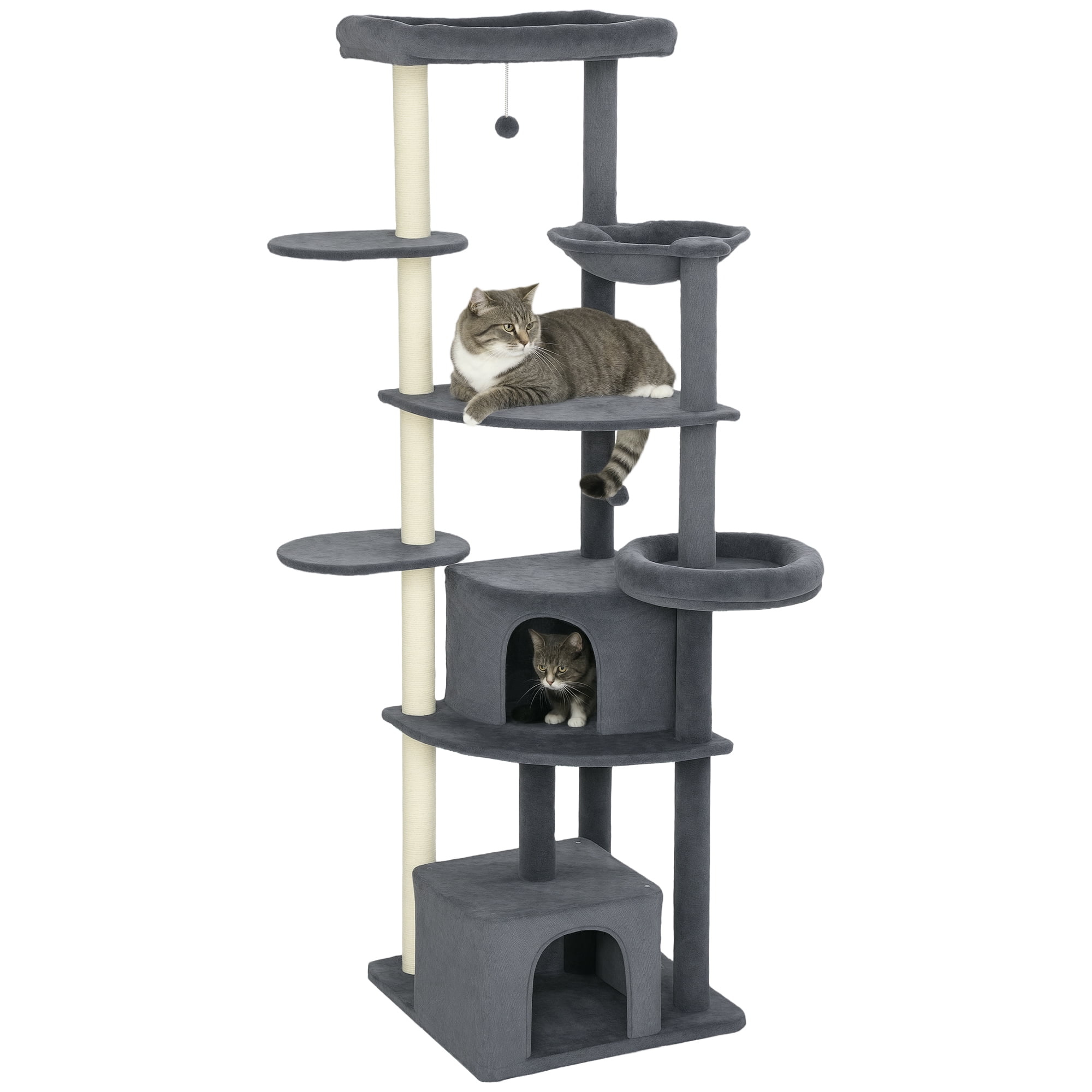 Click here for Pawhut 79 Inch Extra Tall Cat Tree Large Cat Tower... prices