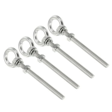 ABCISI Stainless Steel Eye Bolts, 4 Pack M10 Shoulder Eye Bolt, 1.2 ...