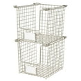 iDesign Classico Stackable Basket 8" x 10" x 7.75", Matte Satin ...